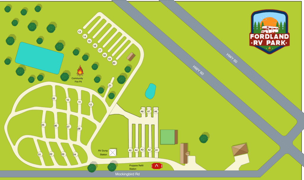 Map – Fordland RV Park Near Springfield, MO | Fordland RV Park